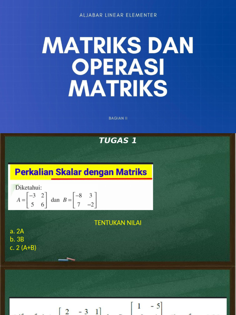 Tugas Perkalian Matriks | PDF