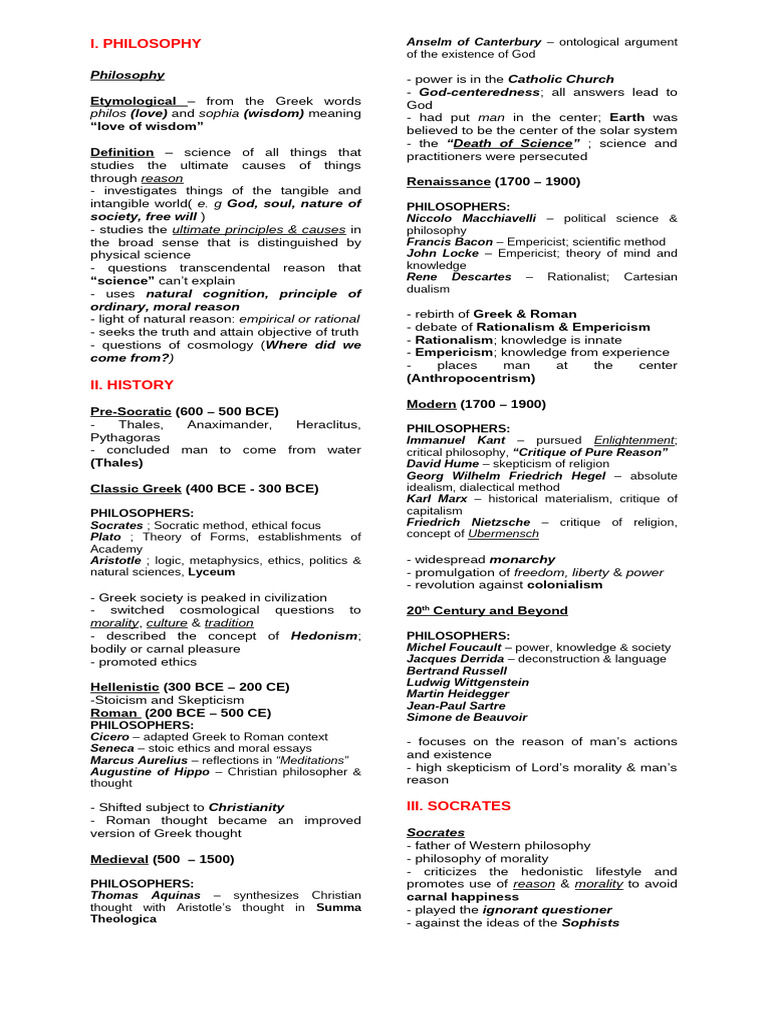 Philosophy 1stMidSem | PDF
