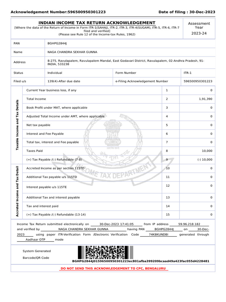 Ack 596500950301223 | PDF