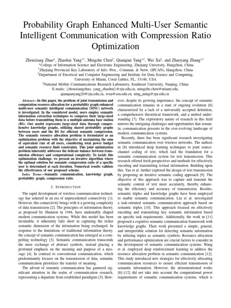 Probability Graph Enhanced Multi-User Semantic Intelligent ...