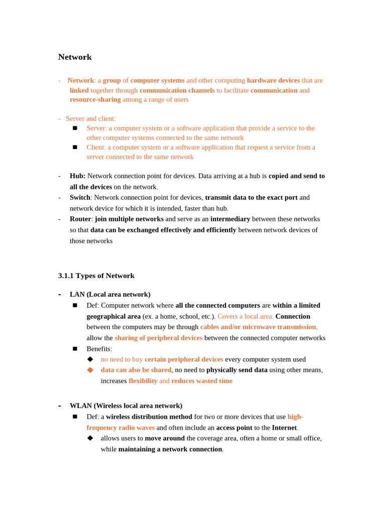 Collection and Array&OOP&networking | PDF