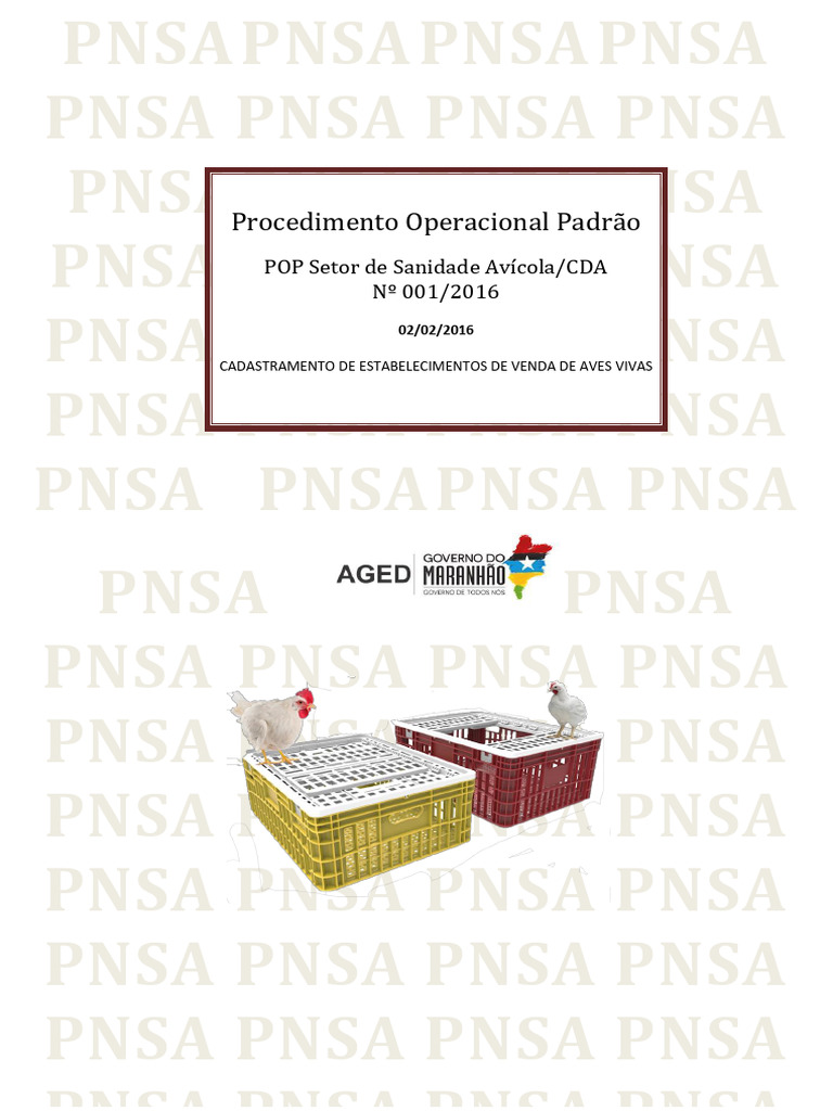 POP 001.16 Venda de Aves Vivas Revisado JAN 2020 | PDF