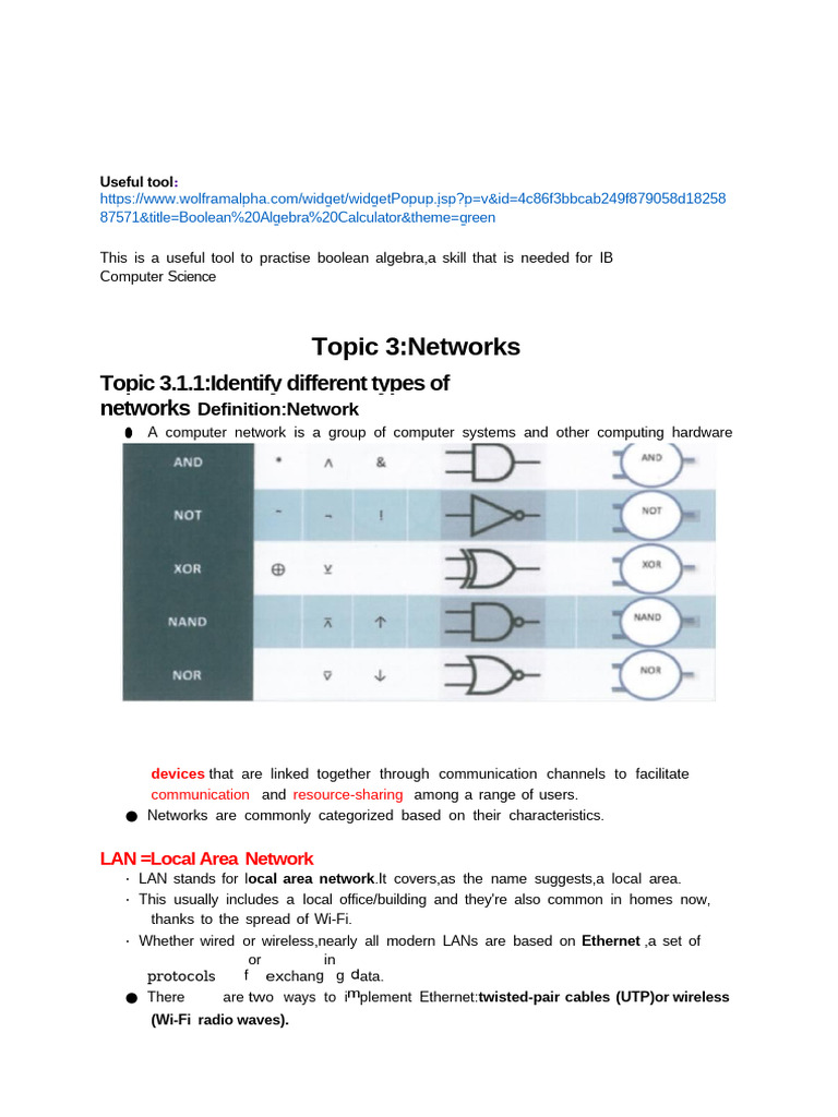 IB CS Revision Notes | PDF