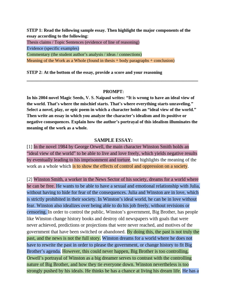 Sample Question 3 Response | PDF
