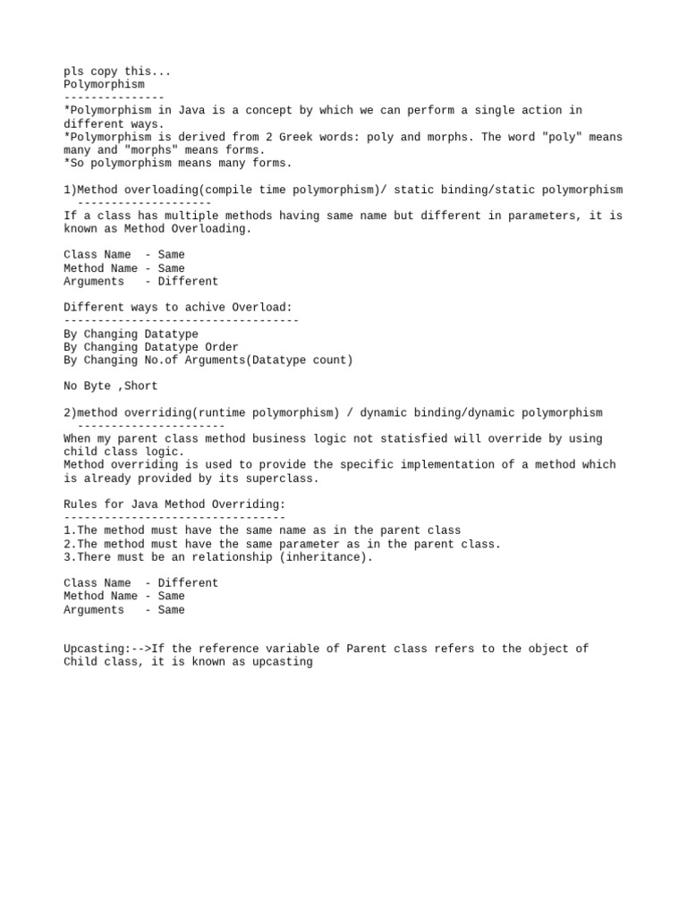 5 Polymorphism | PDF