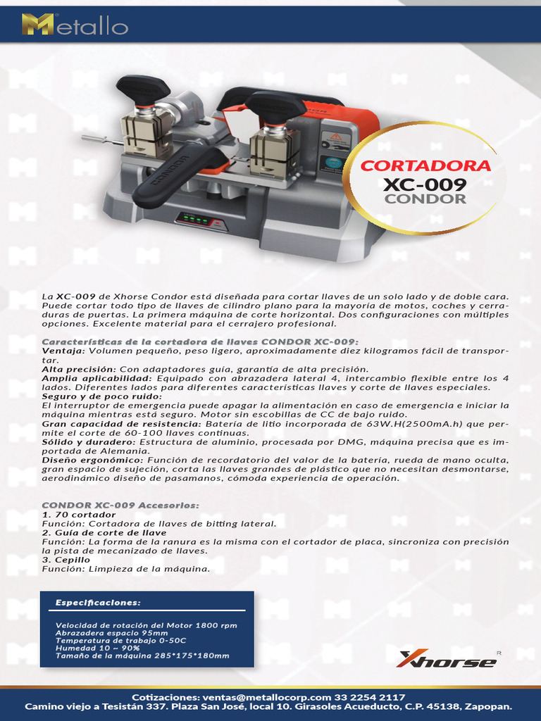 xc-009-ficha-tecnica | PDF