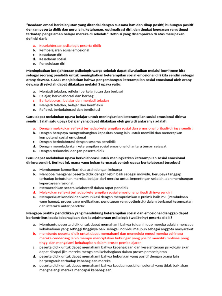 Latihan Pemahaman Pse 3 | PDF
