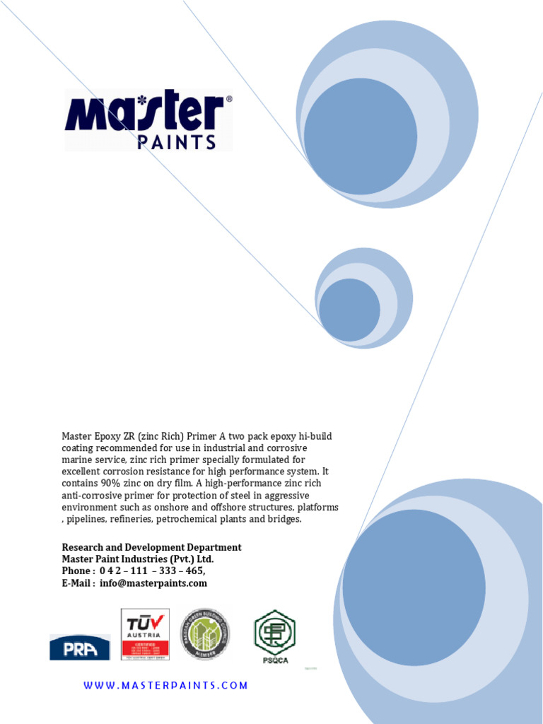 Master Epoxy Zinc Rich Primer | PDF