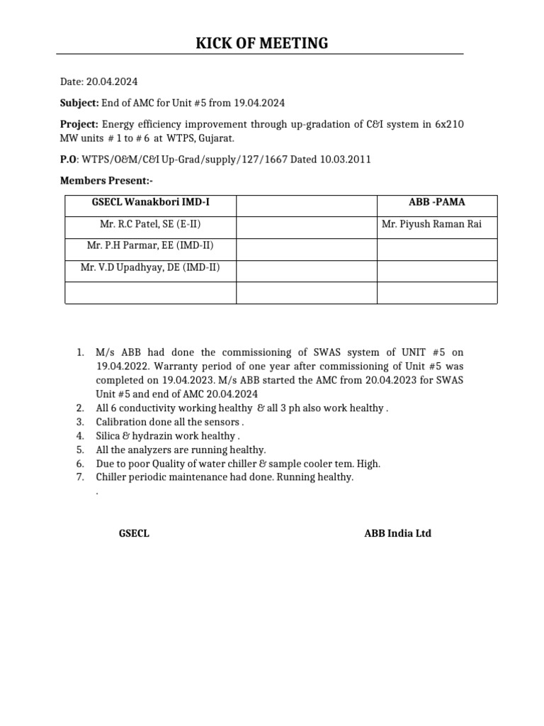 KOM-ABB_GSECL UNIT#5 new | PDF KOM-ABB_GSECL UNIT#5 new | PDF