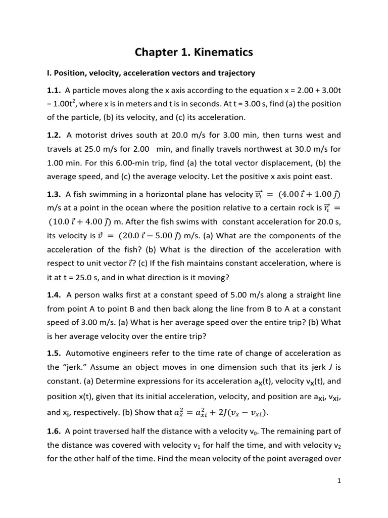 Chapter 1_Exercise | PDF