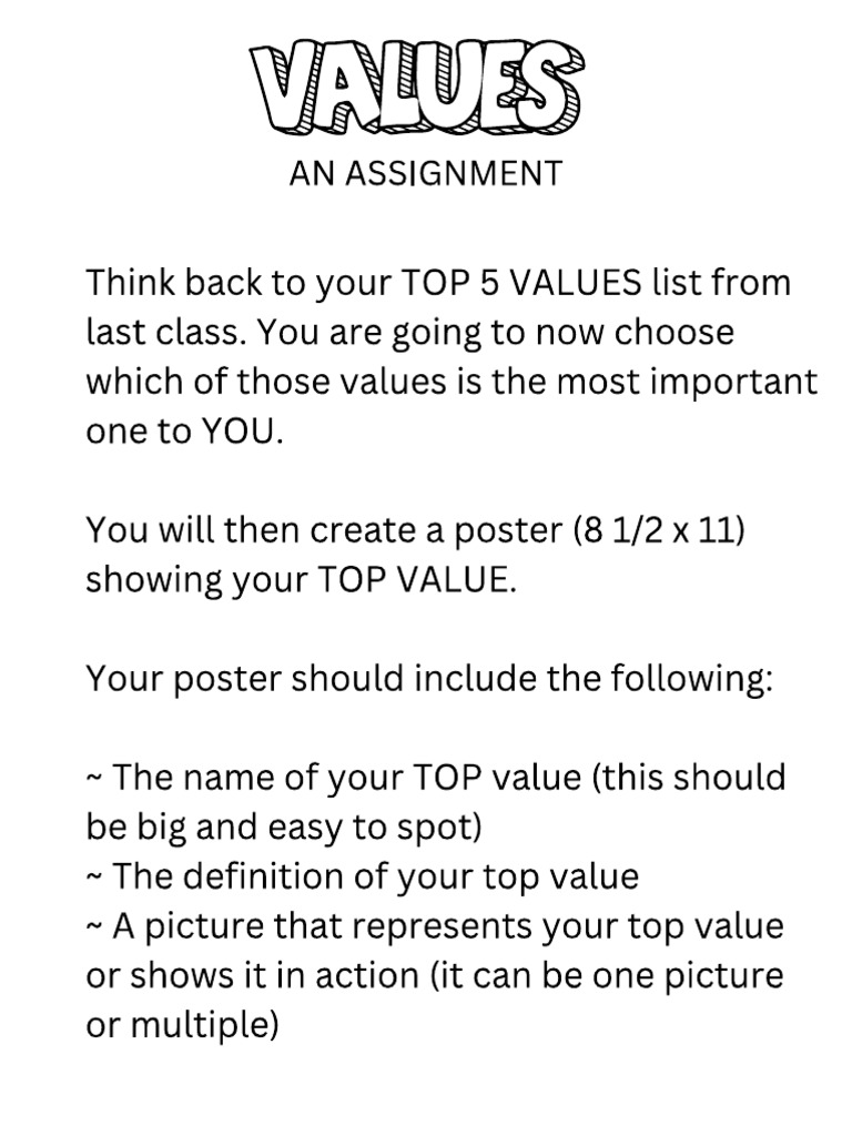 Values Assignment | PDF