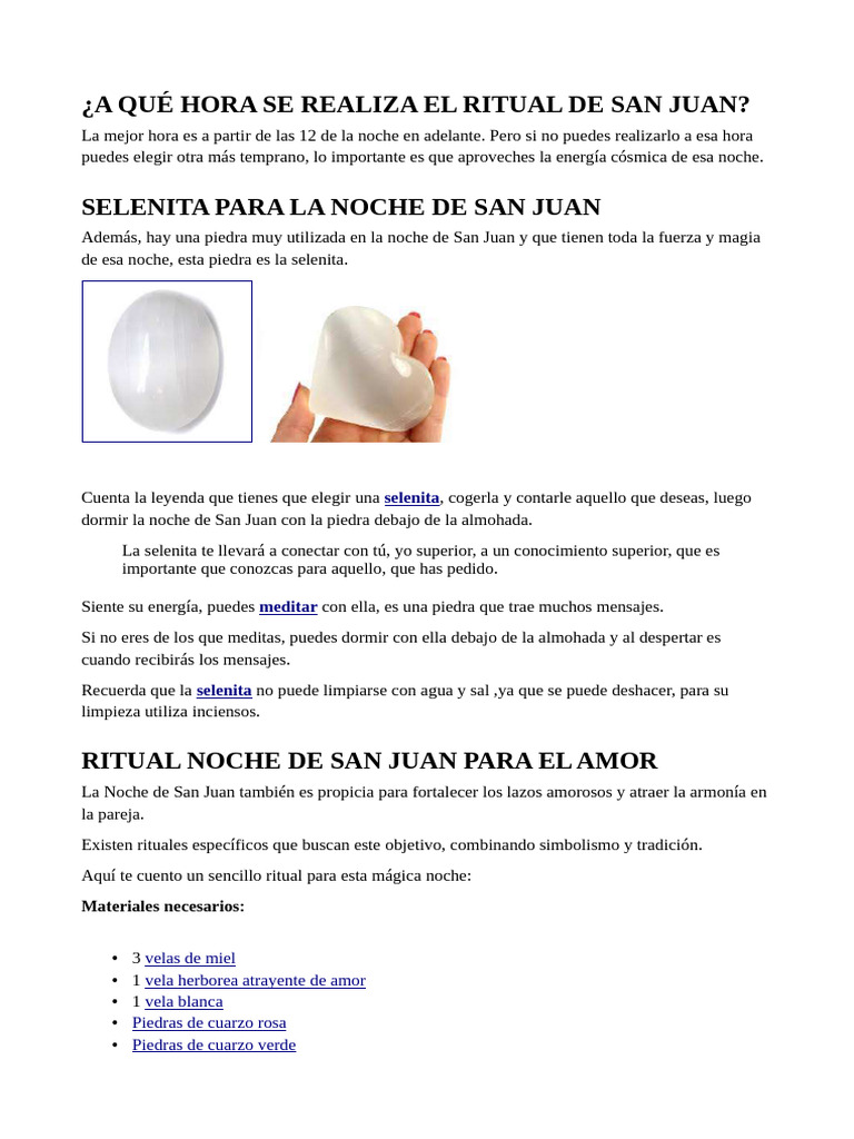 RITUAL NOCHE SAN JUAN | PDF