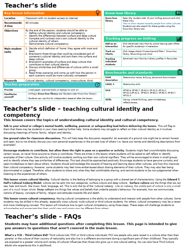 Understanding Cultural Identity and Cultural Competency 60min Offline | PDF
