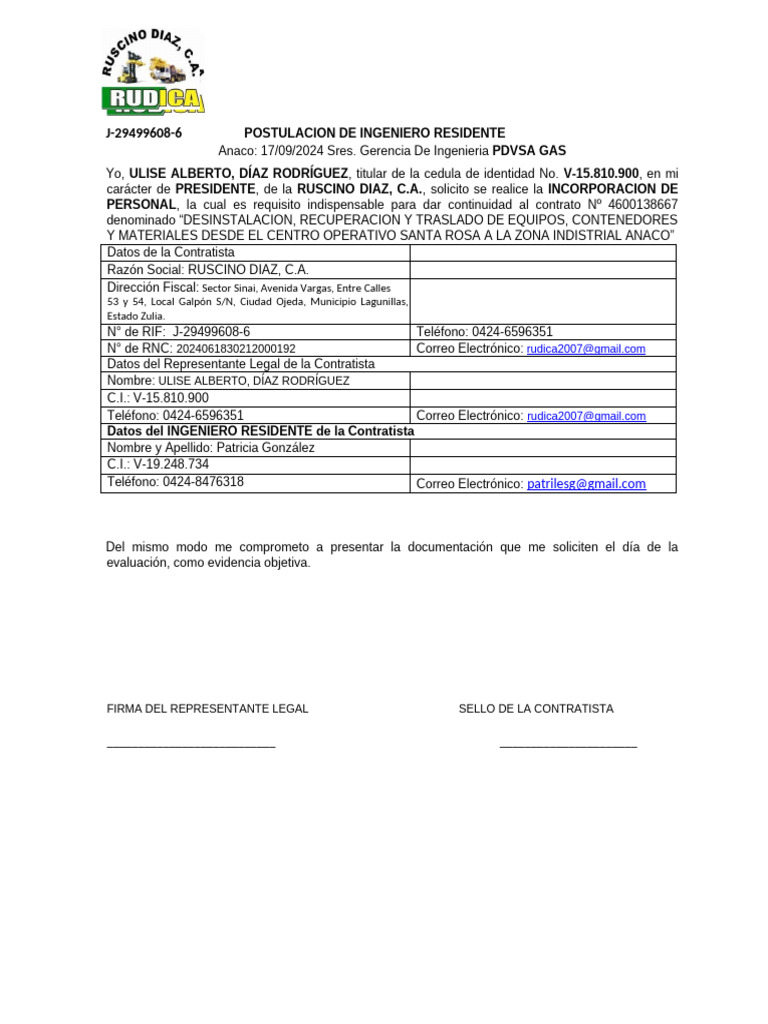 FORMATO RESID DEFINIT ANACO | PDF