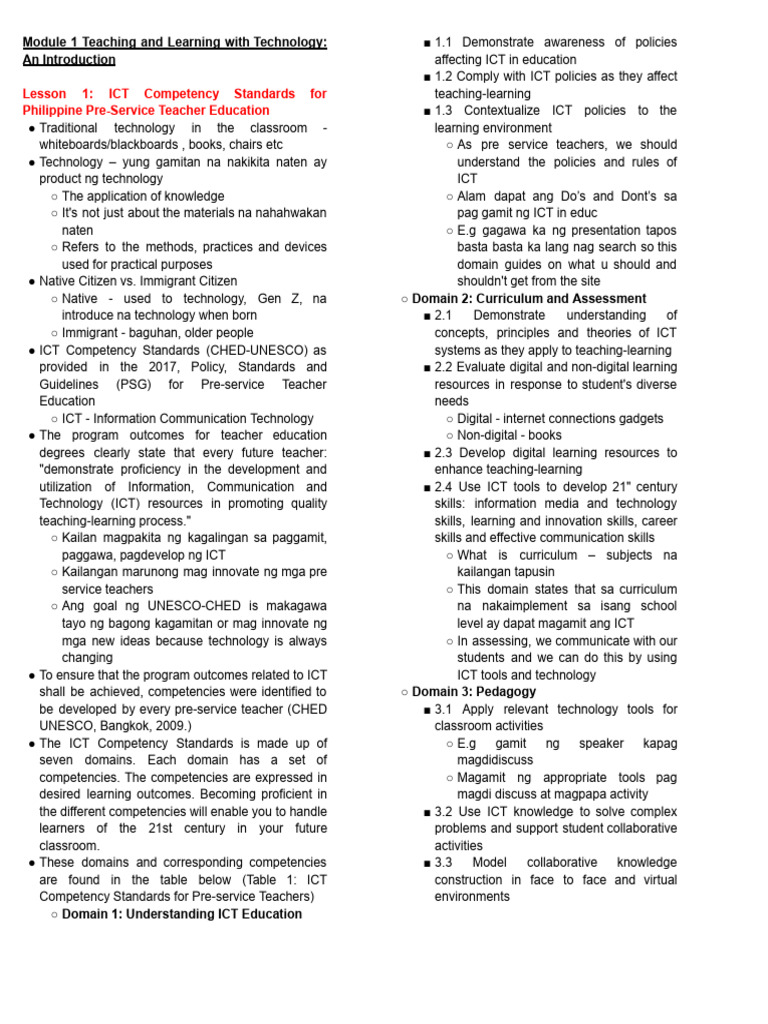Prelims E311 Technology For Teaching and Learning | PDF