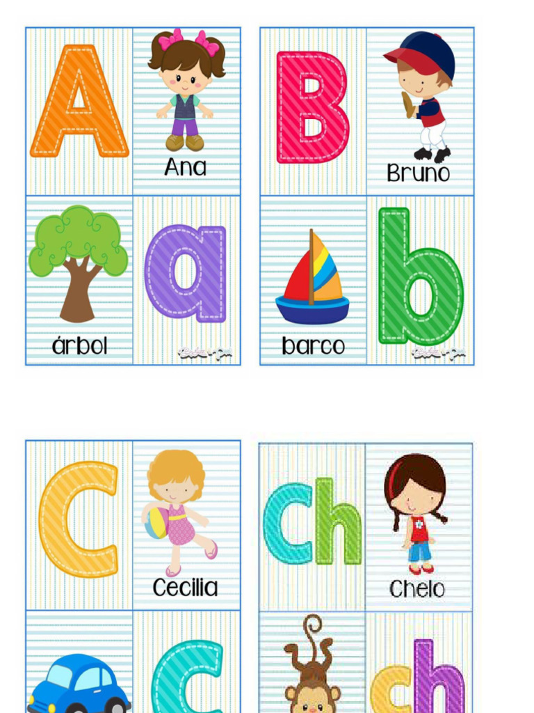 Abcedario Fichas | PDF