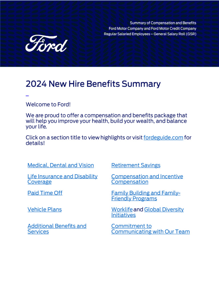 2024 Benefits and Comp GSR Sal Plan 1 | PDF