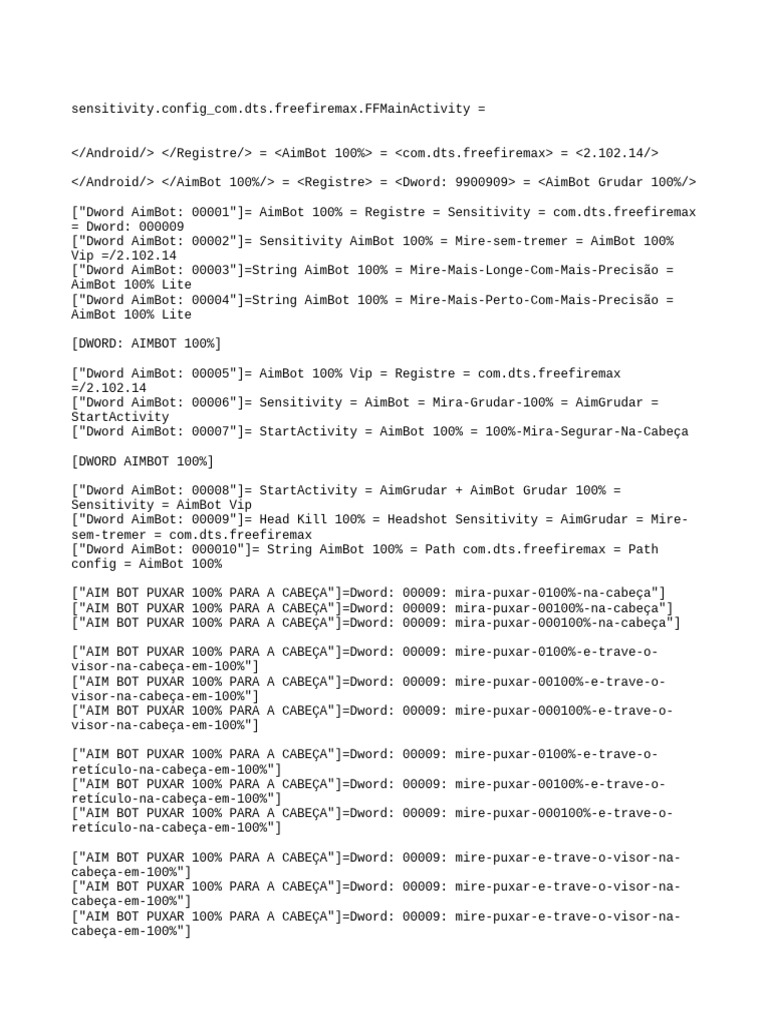 sensitivity.config_com.dts.freefiremax.FFMainActivity | PDF