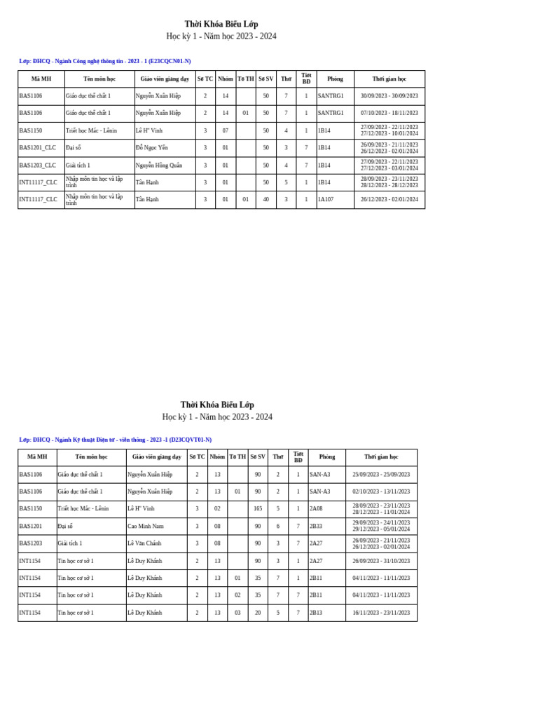 ThoiKhoaBieuKhoa2023 HK1 2023-2024 3 | PDF