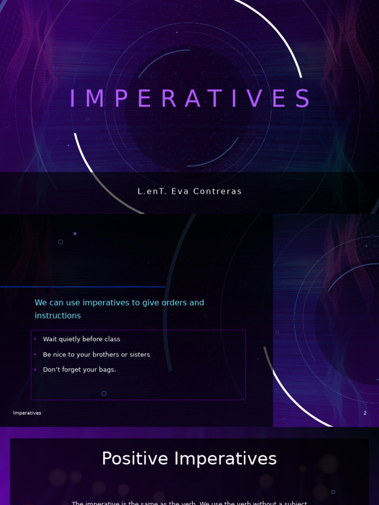 Imperatives | PDF