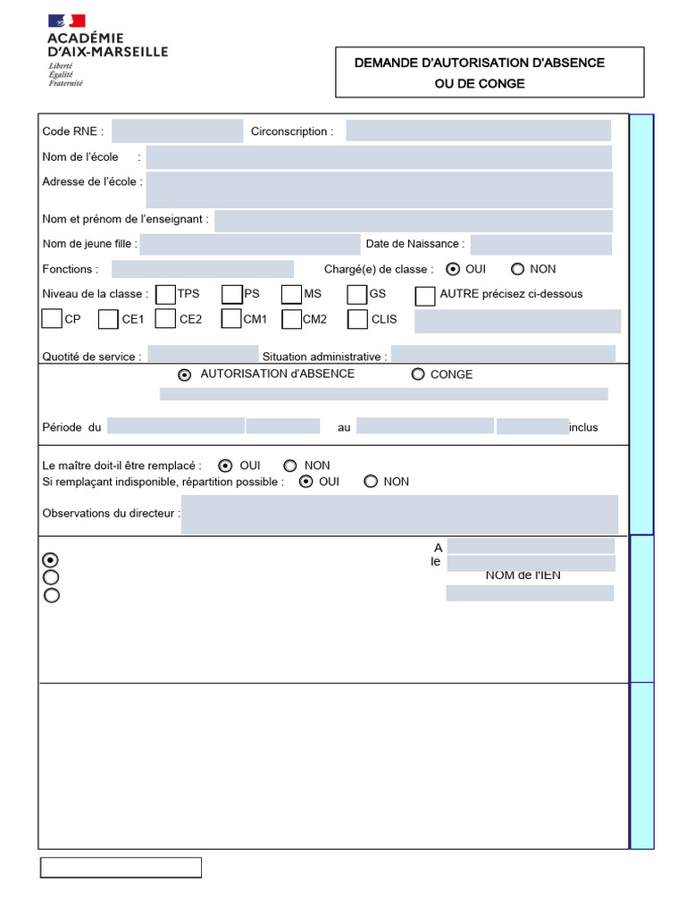 formulaire_autorisation_absence | PDF