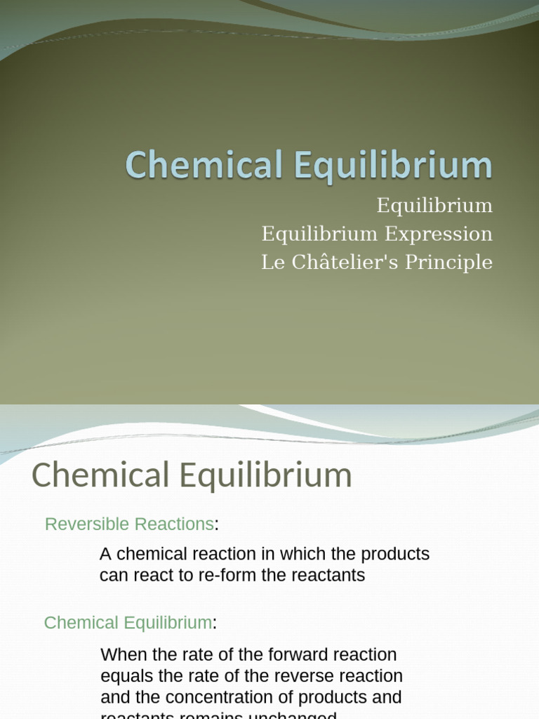 Equilibrium | PDF