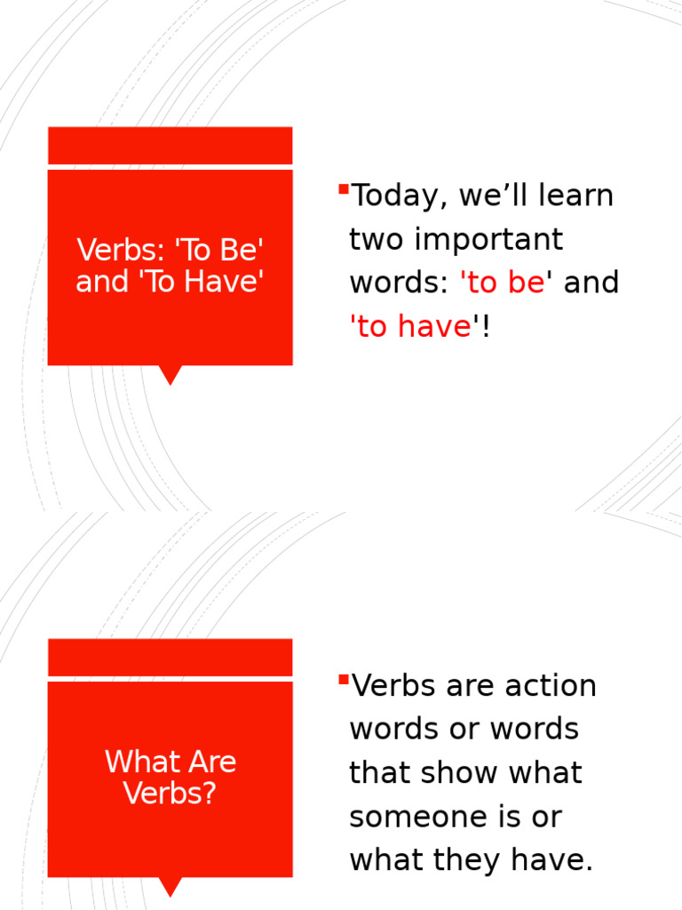 Verb_to_Be_vs_Have_First_Grade | PDF