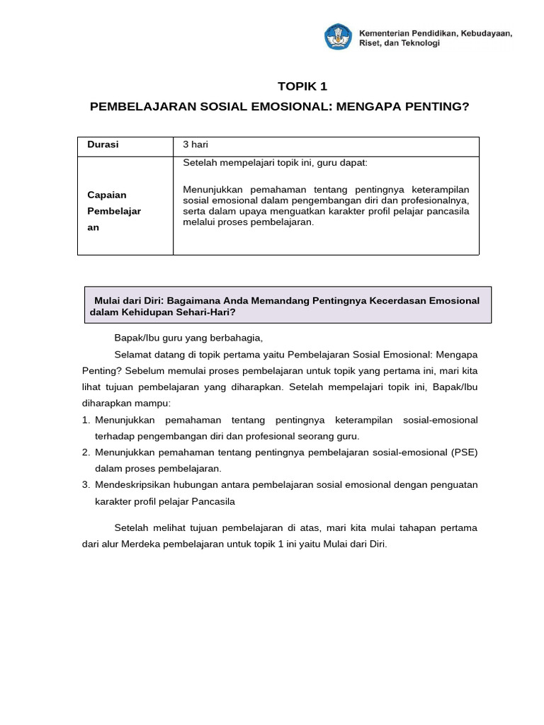 Modul 2 Topik 1 (Modul PSE) - PSE Mengapa Penting | PDF