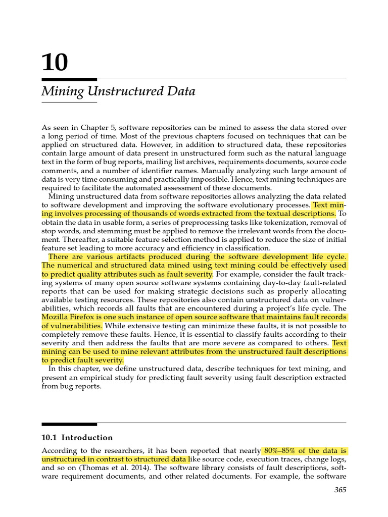 Chapter_10_Mining_Unstructured_Data | PDF