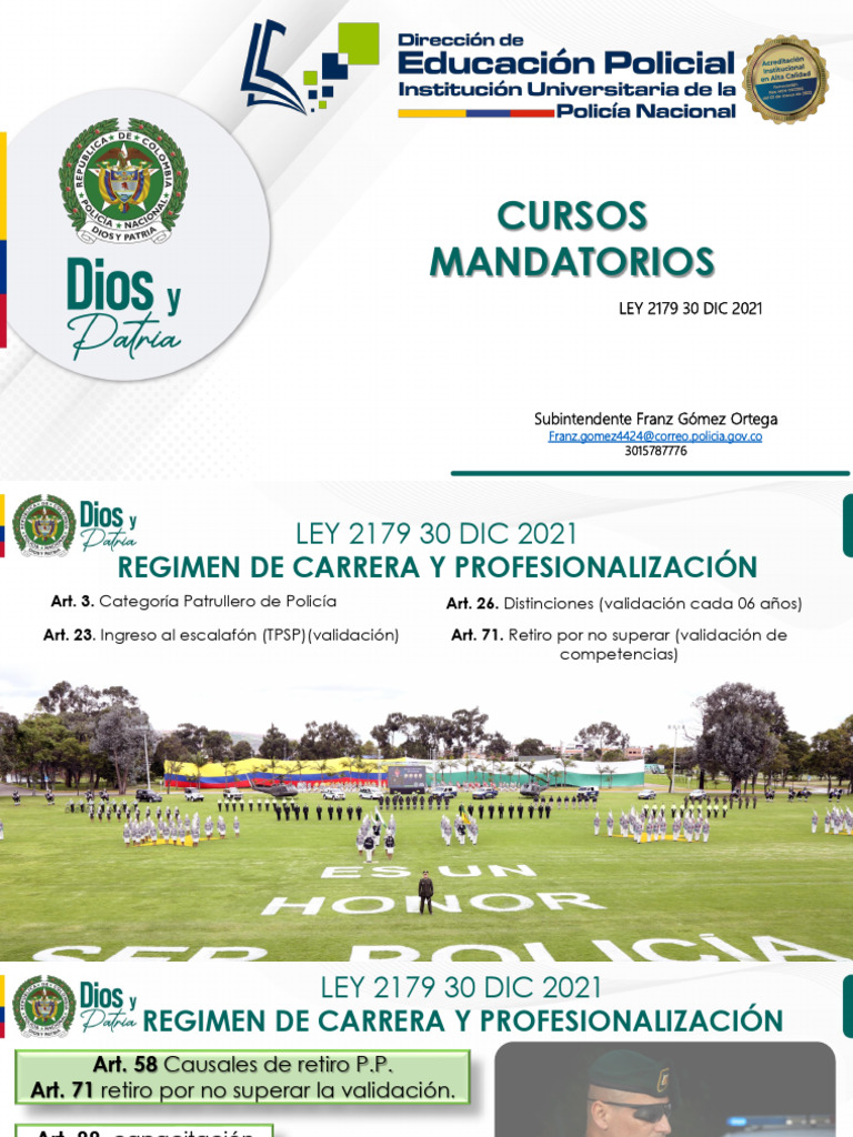 Ley 2179 Cursos Mandatorios Pdf