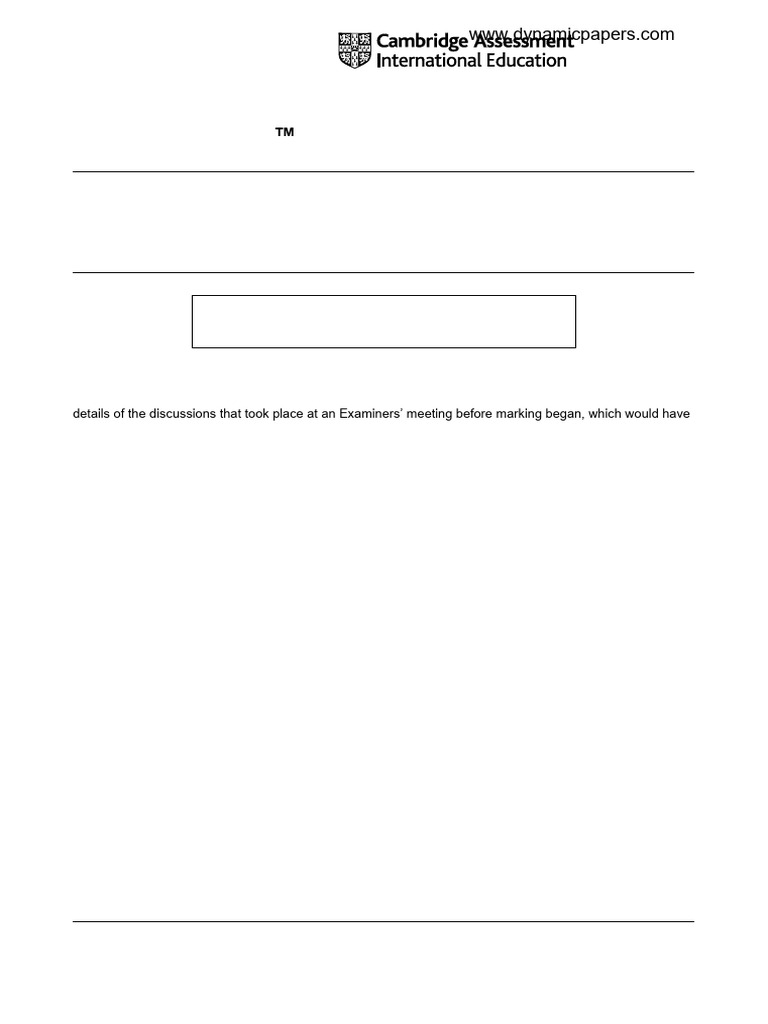 Cambridge IGCSE ™: Economics 0455/21 | PDF