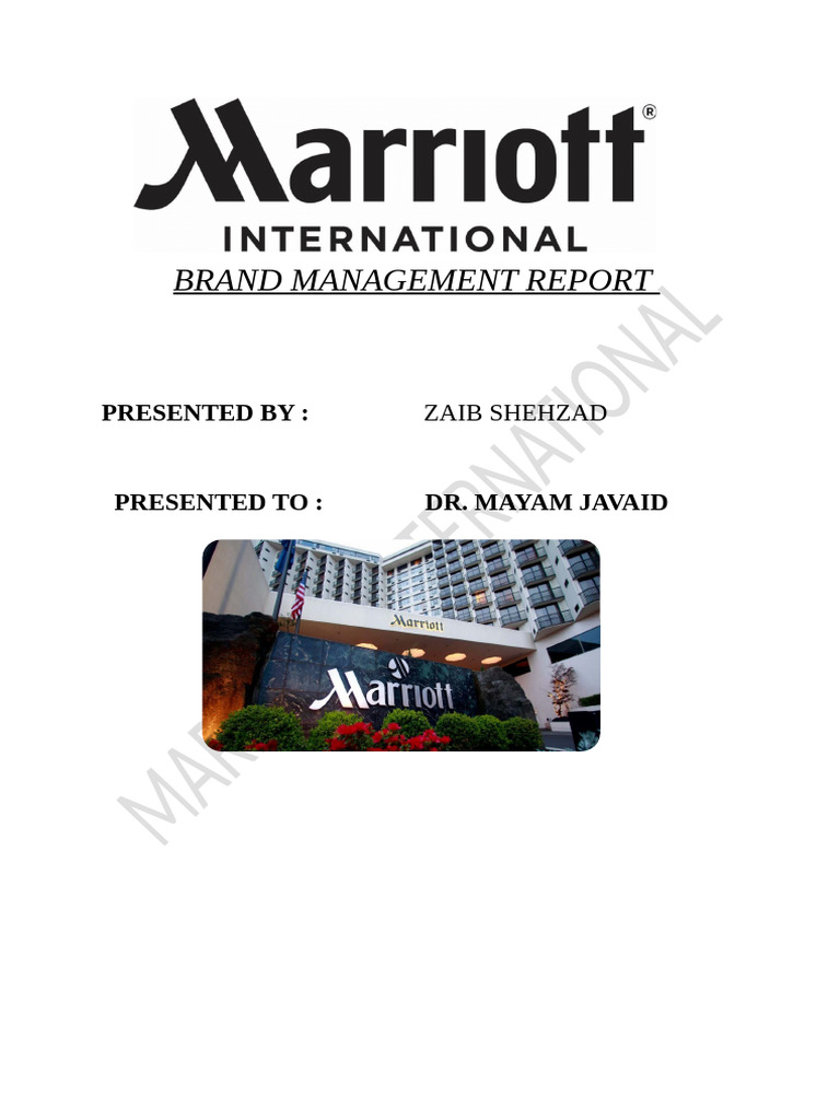 Marriott Brand Strategy Insights | PDF | Decision Making | Marriott ...