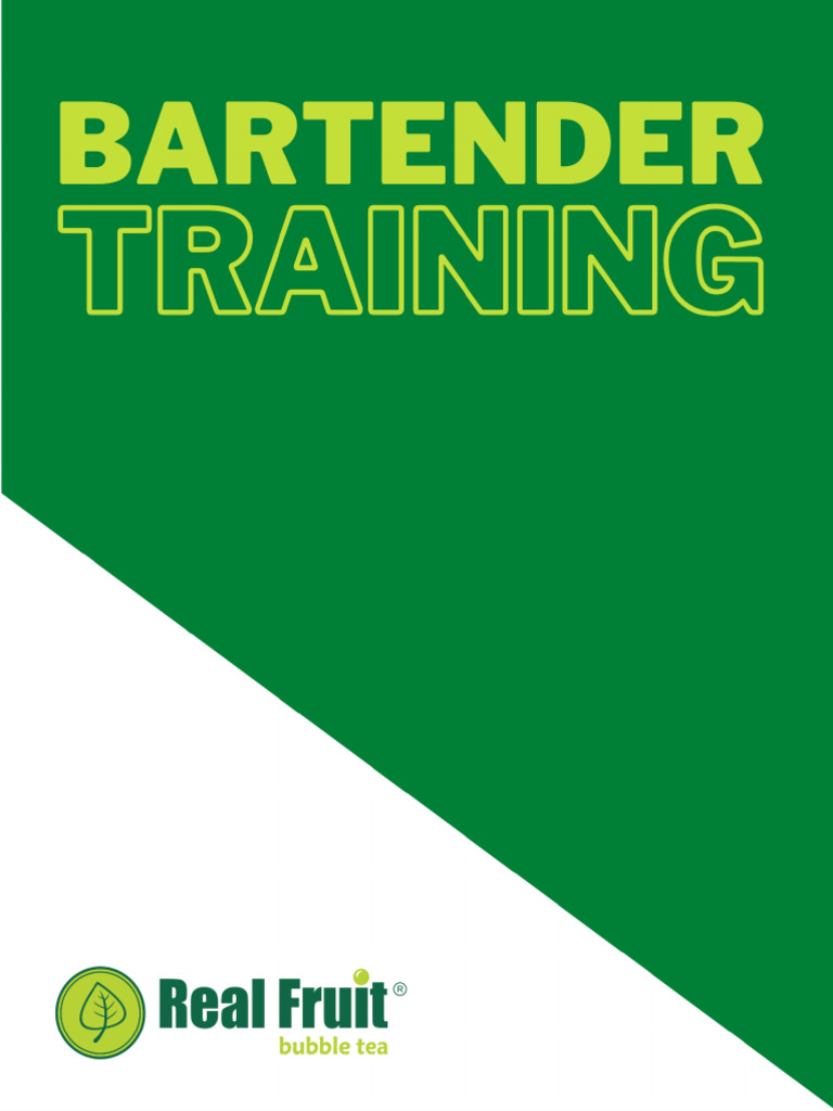 Bartending Station Training Manual | PDF