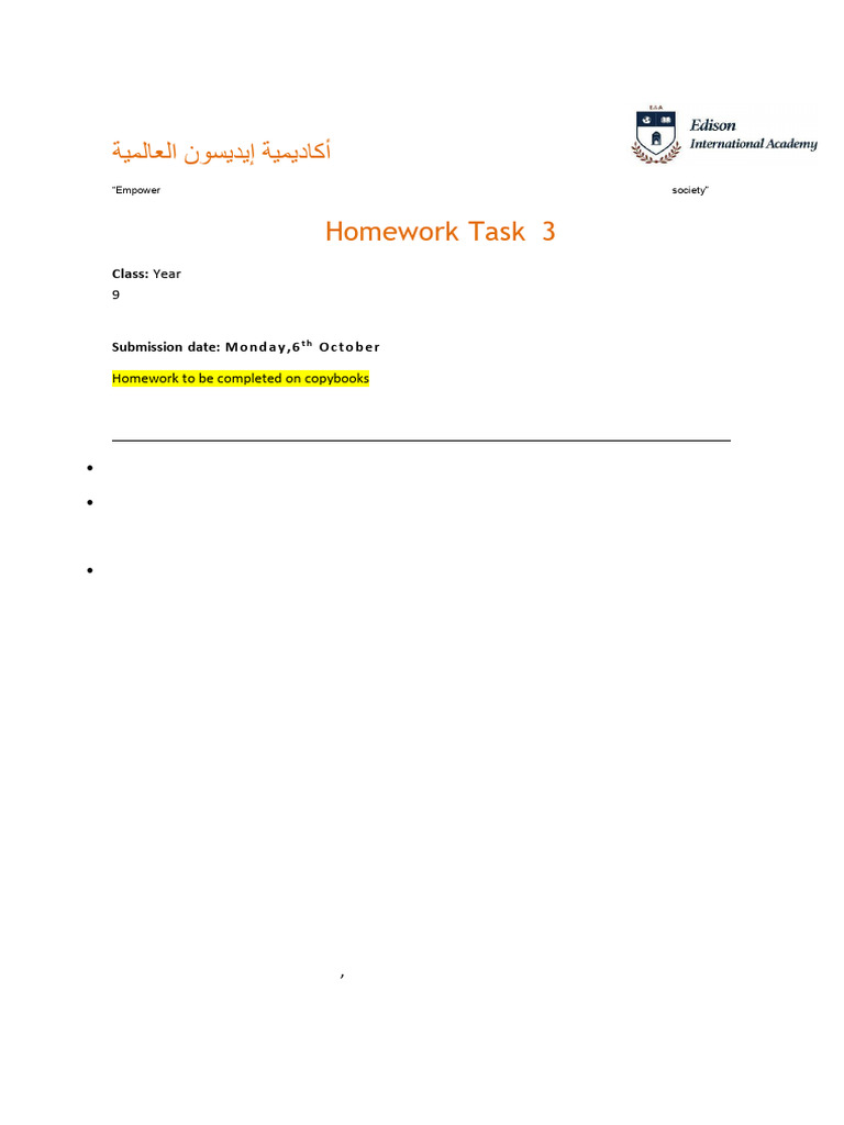 Homework Task 3 Writing Week 5 | PDF