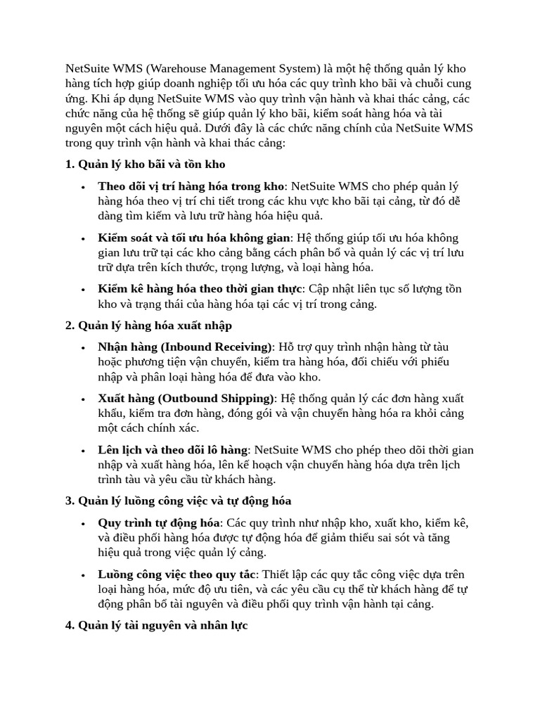 Netsuite Wms Pdf
