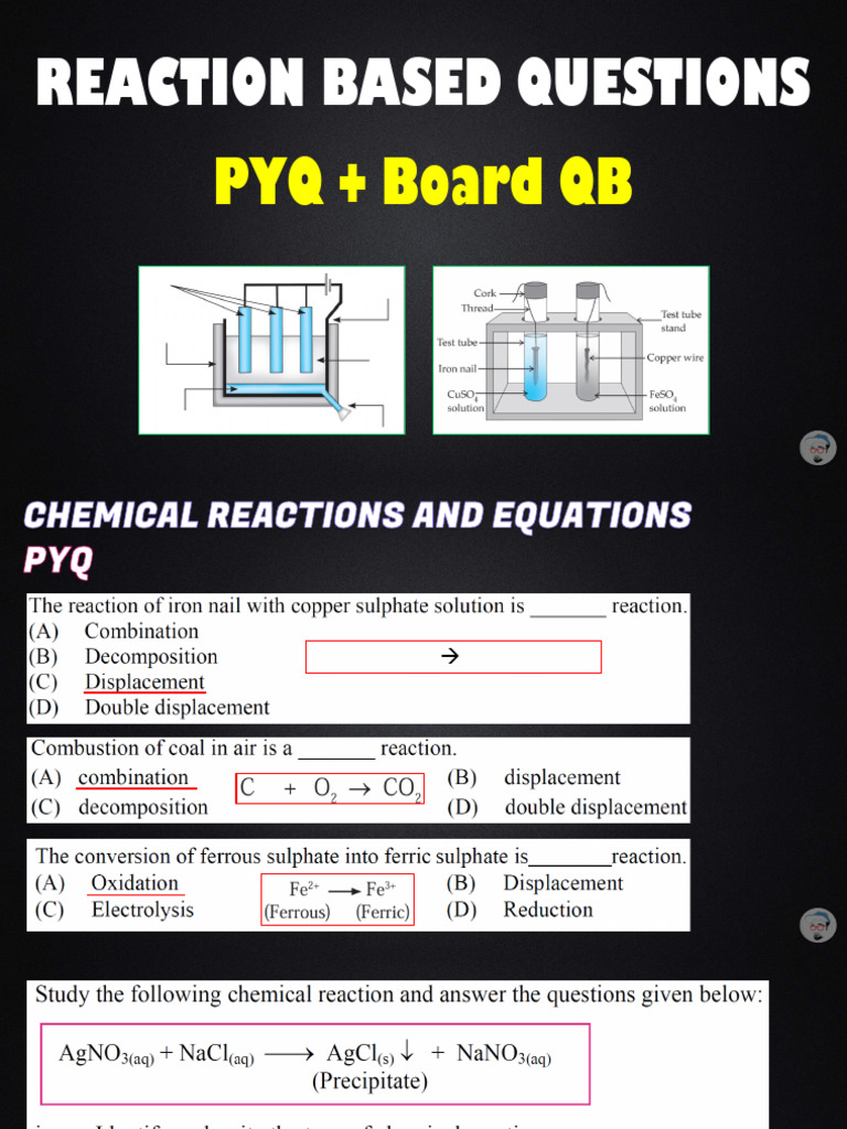 Reaction Based Questions | PDF