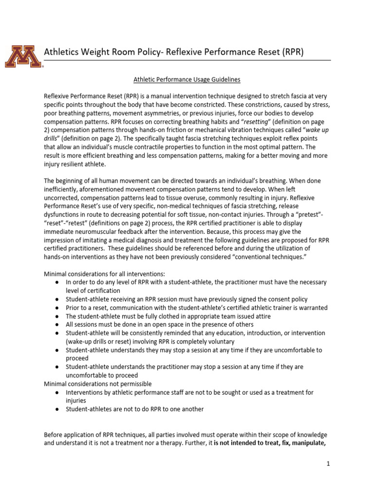 2022 RPR Guidelines Revised January2022 | PDF