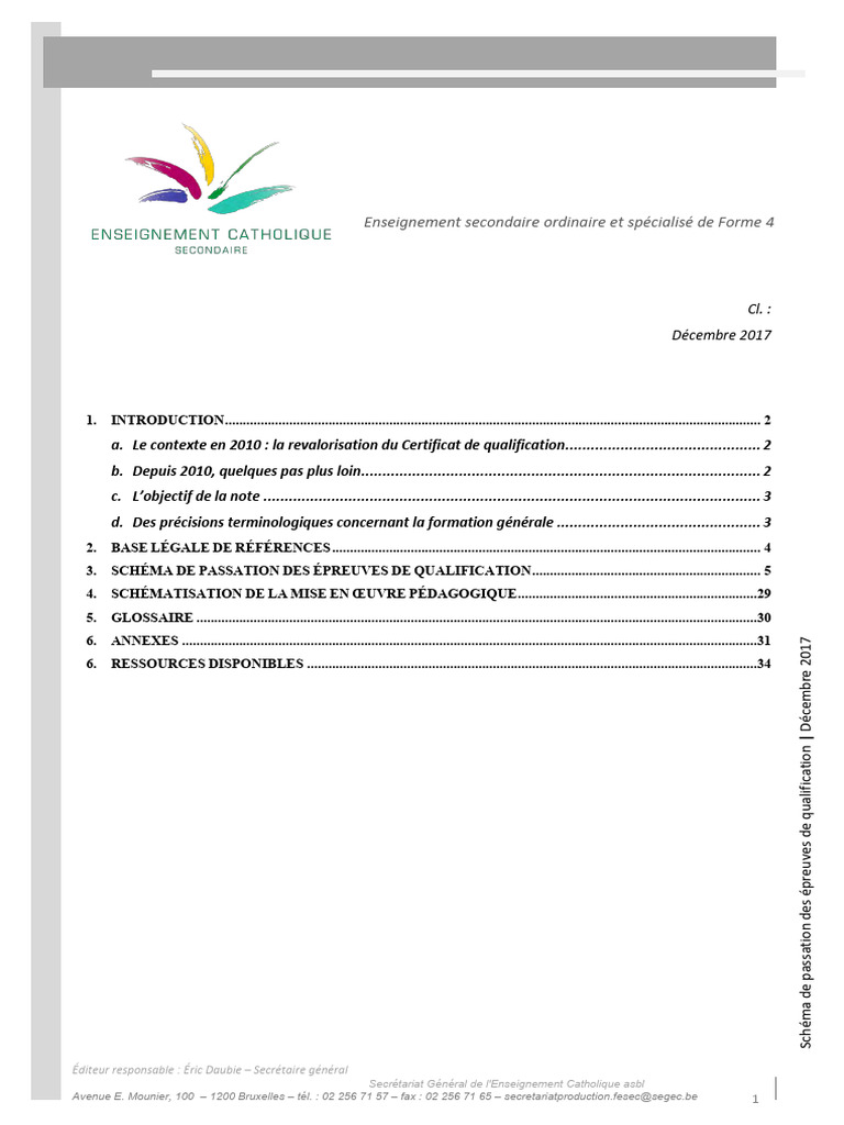 Thematiques Schema Passation Epreuves Qualificatition 7268 | PDF