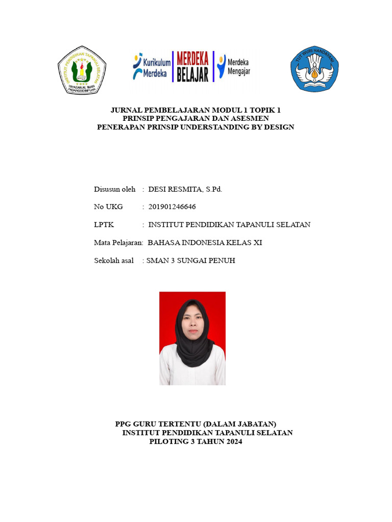 Jurnal Pembelajaran Modul 1 Topik 1 Desi Pdf 