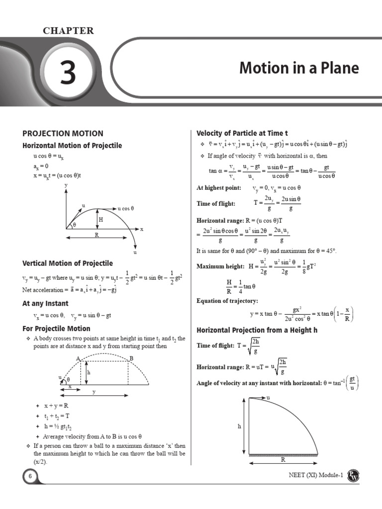 03 - Motion in A Plane | PDF