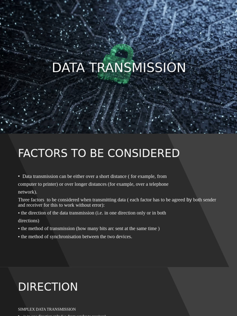 Data transmission | PDF