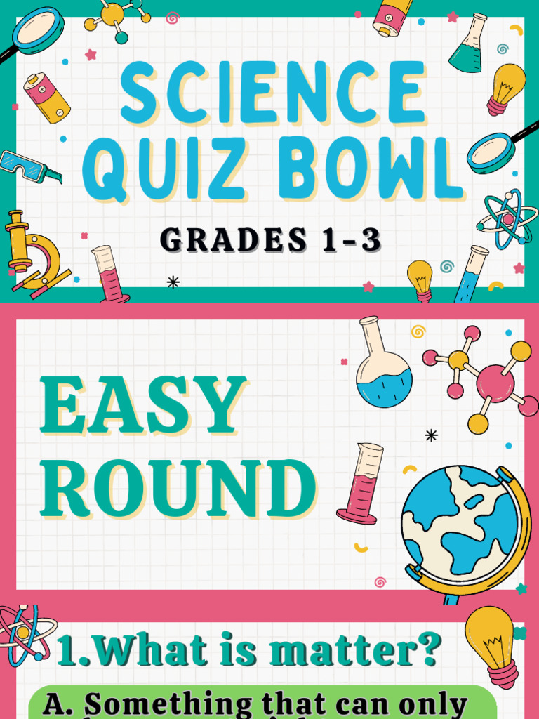 Gr. 1-3 Science Quiz Bowl | PDF