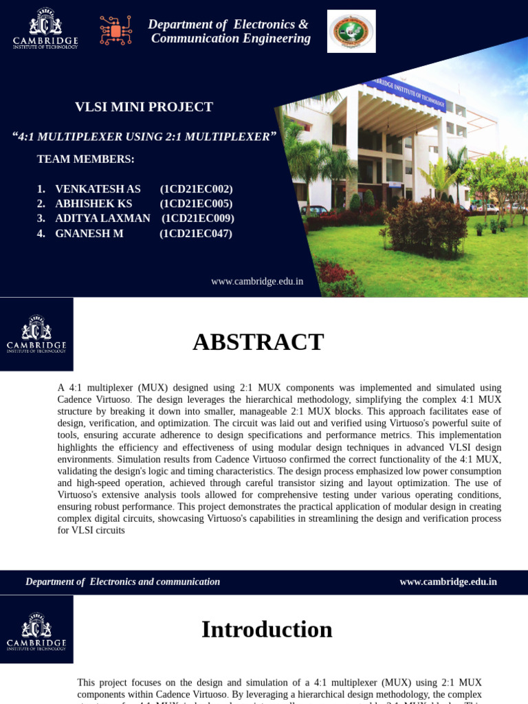 Vlsi Mini Project | PDF