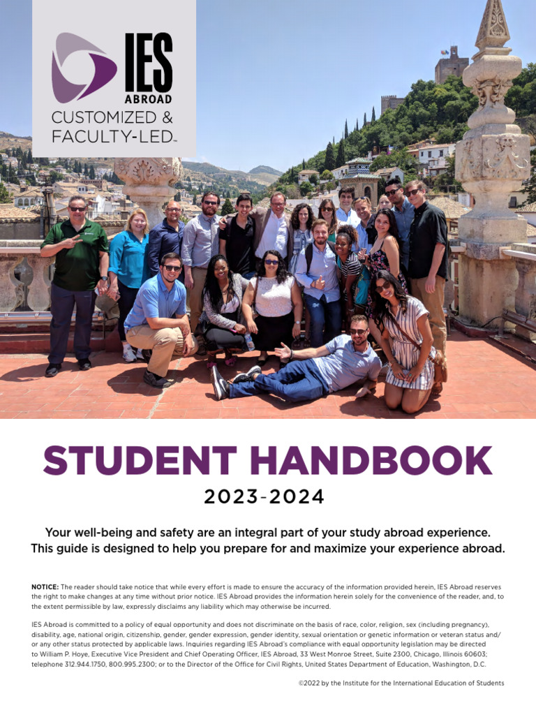 IES Abroad - Student Handbook - Customized Programs | PDF