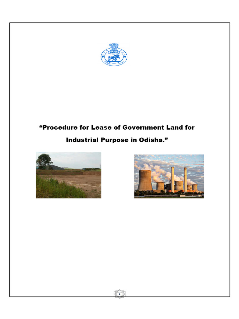 Government Land Lease Process in Odisha | PDF | Lease | Controlled ...