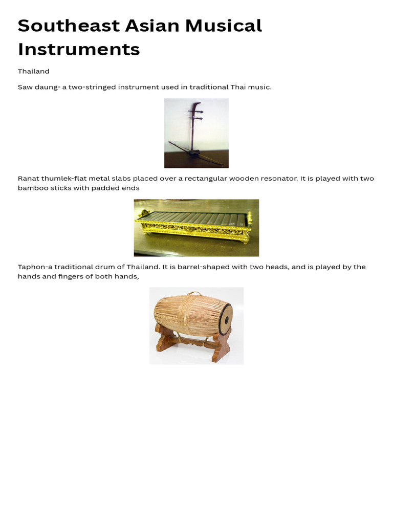 Southeast Asian Musical Instruments - 20240908 - 112808 - 0000 | PDF