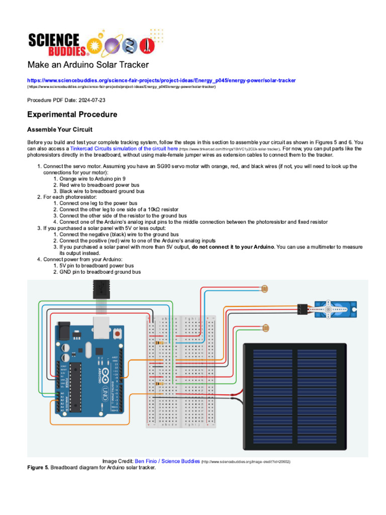 Science Fair Project, Solar Panel Project teens | PDF