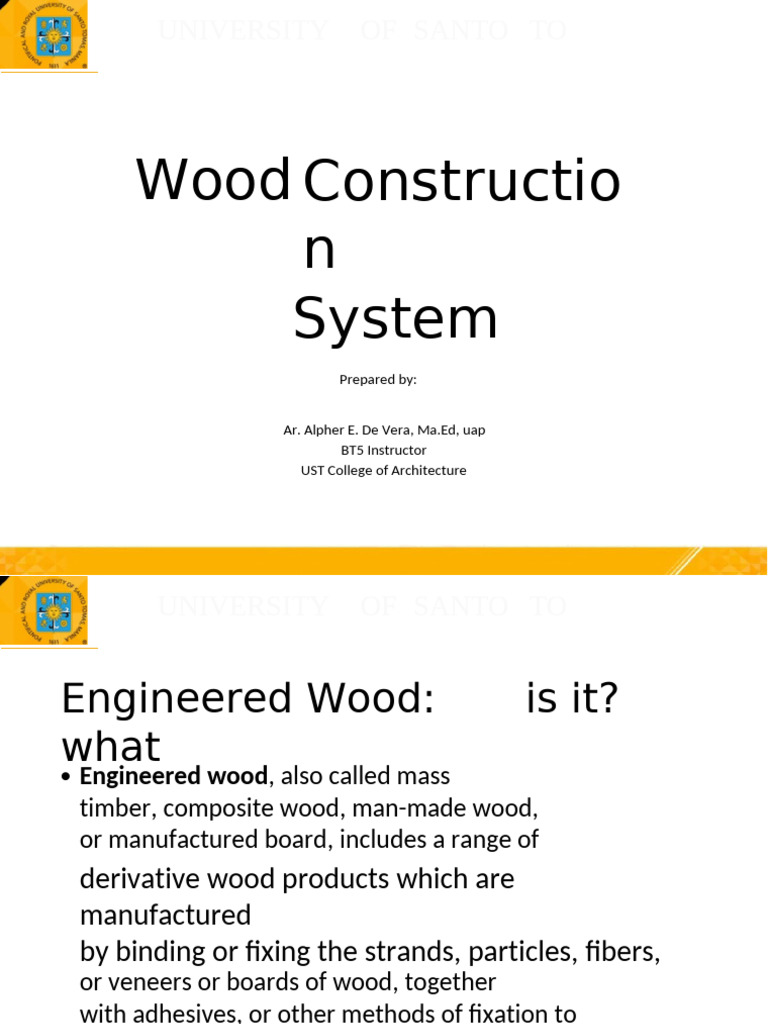 Module 1 Wood Construction System | PDF