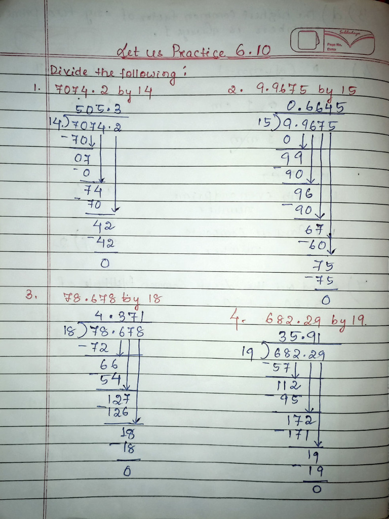 Let Us Practice Class 5 | PDF