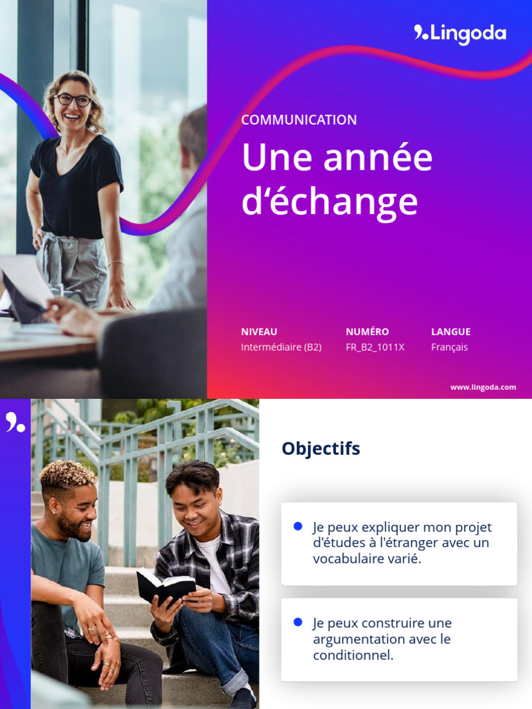 Une Année: D Échange | PDF